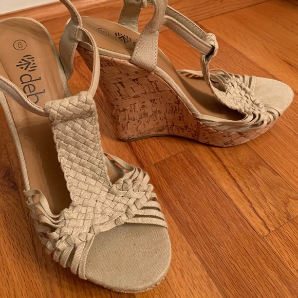 Deb | Shoes | Deb Off White Wedge | Poshmark